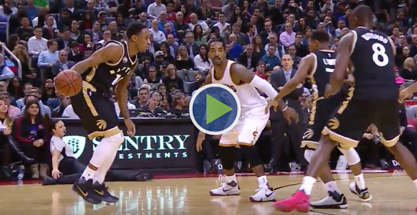 WATCH: NBA referee trips and falls while running down the floor