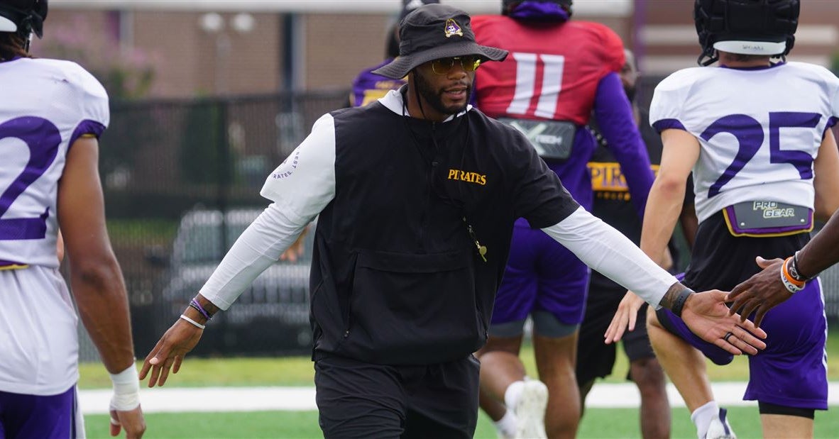 After offseason of several additions, ECU WR coach Dyrell Roberts ready ...