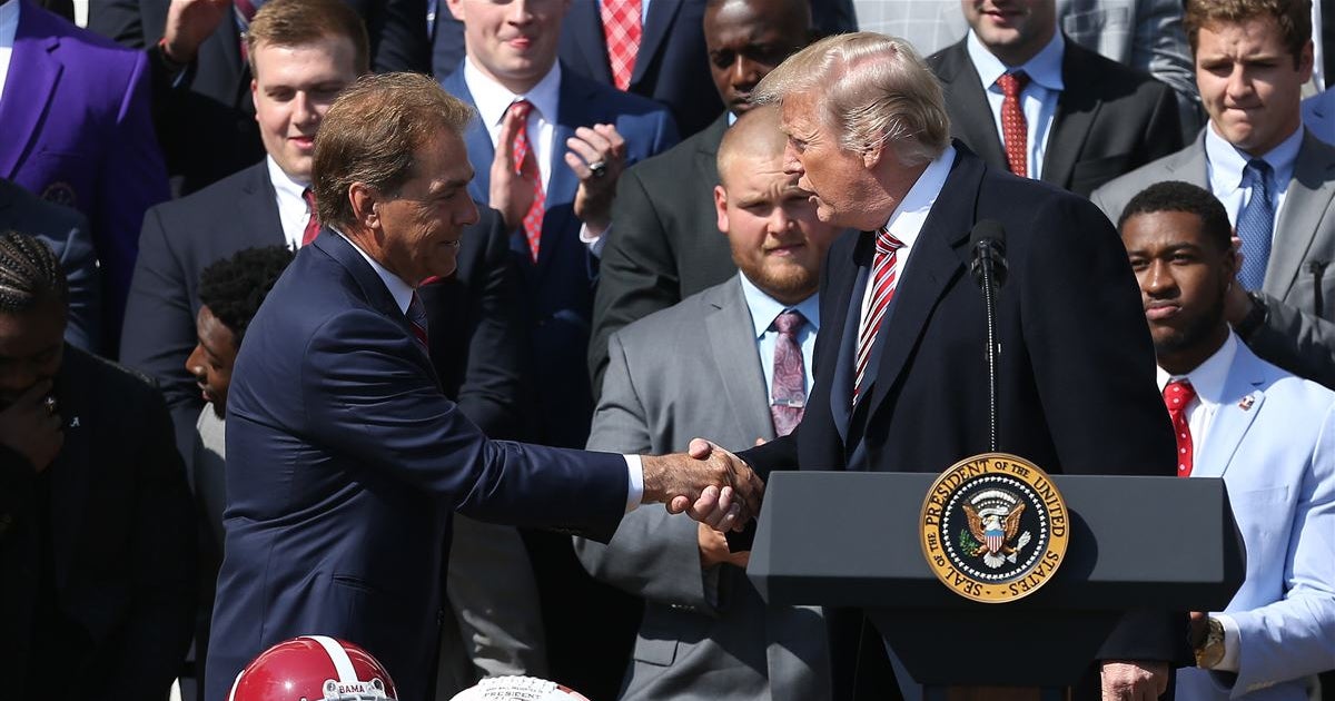 What Nick Saban, Donald Trump said at White House ceremony