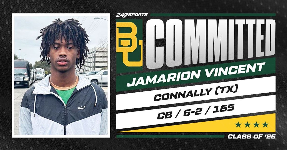 Top247 cornerback Jamarion Vincent stays home, commits to Baylor