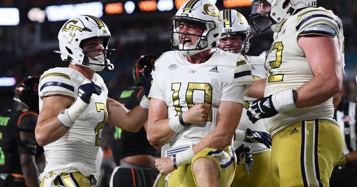Georgia Tech stuns Miami 23-20 on a late touchdown