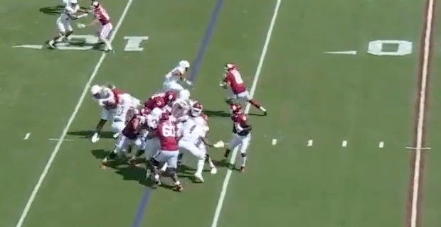 Dillon Gabriel scores first TD of Oklahoma career, 2022 season