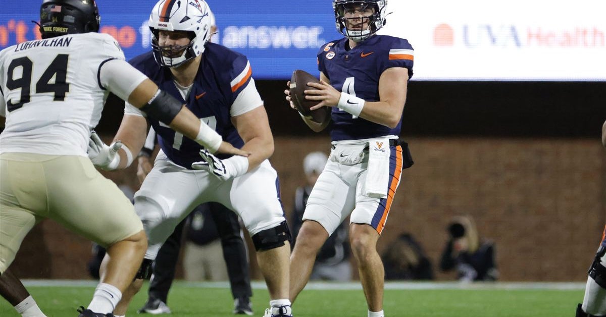 Virginia QB Chandler Morris leaves game in first half