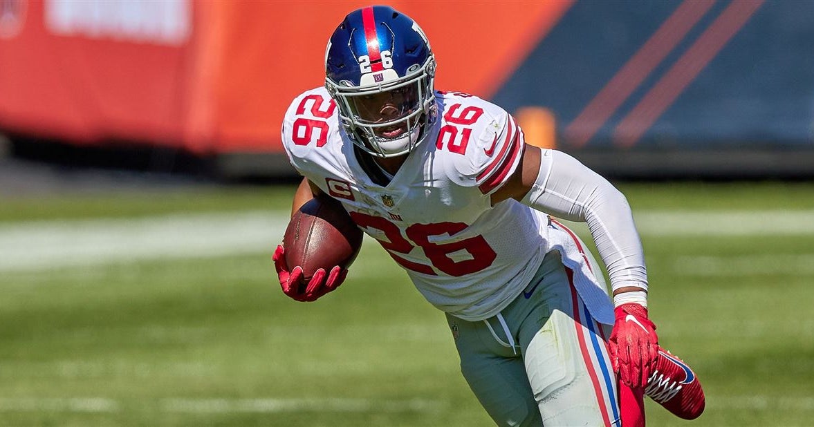 Saquon Barkley rehabbing from injury during OTAs