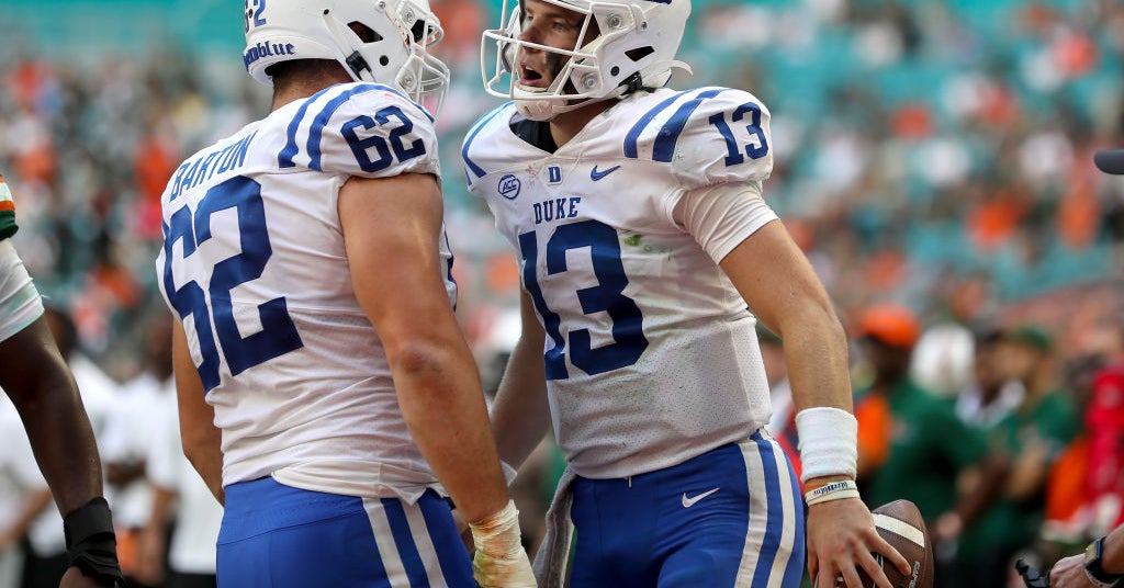 Duke Football will be without LT Graham Barton and CB Myles Jones vs ...