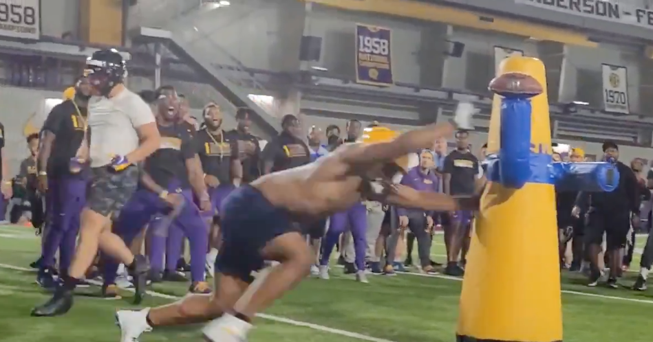 WATCH: 4-star DL Quency Wiggins shines at LSU camp