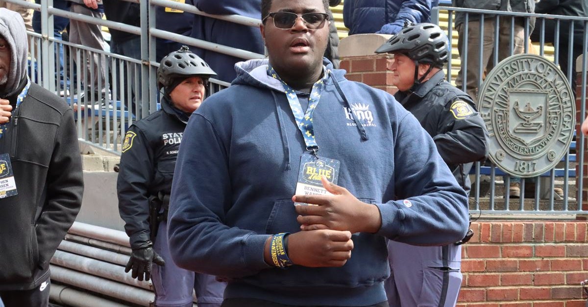 247Sports’ No. 5 OT Bennett Warren locks in official visit to Michigan