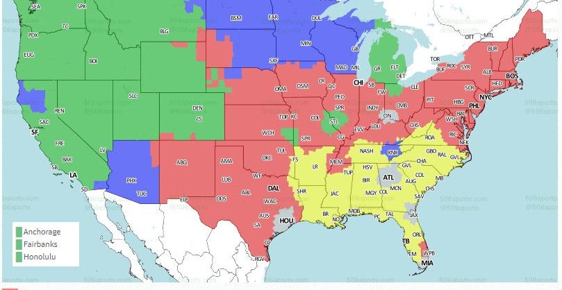 TV coverage map released for Packers vs. Cardinals
