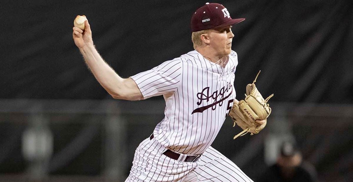 Texas A&M reliever Alex Magers named to SEC Baseball Community Service Team