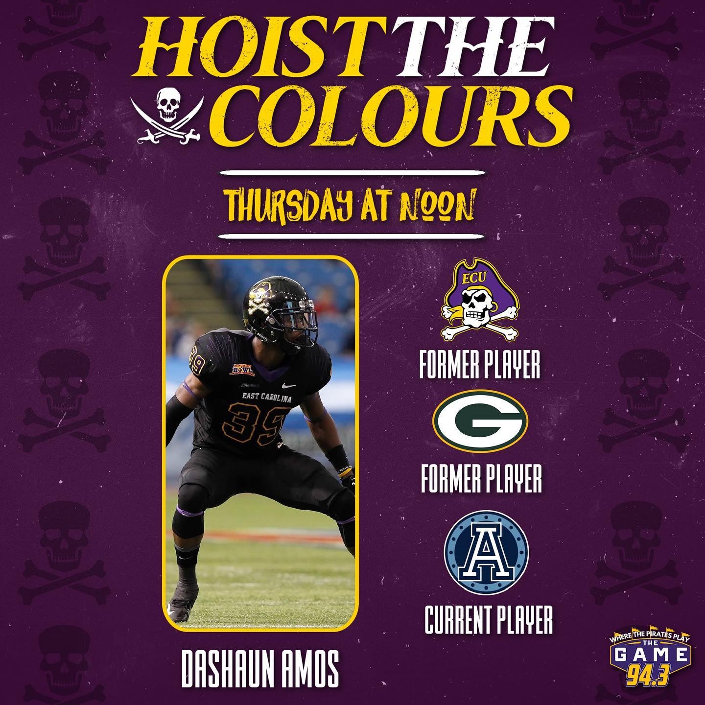 DaShaun Amos joins Hoist The Colours on 94.3 The Game (May 11)