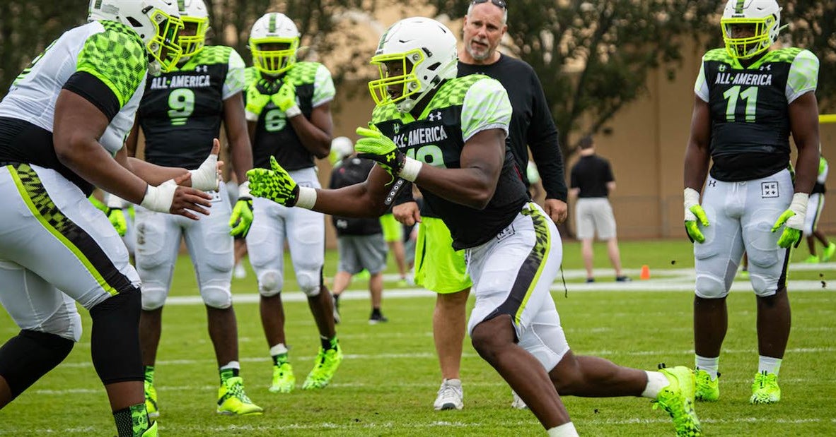 WATCH: Under Armour Game - Team Speed Sunday OL-DL 1-1s