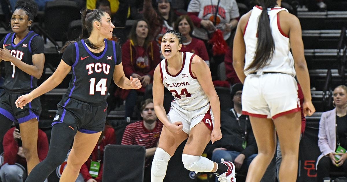 Big 12 Tournament: Sooners escape TCU behind Skylar Vann's last-second ...
