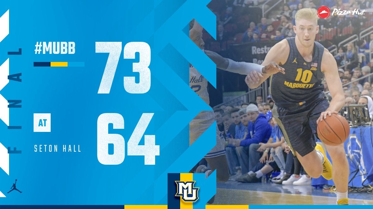 MU loses at Seton Hall 73-64/ SH 18-0 run to end game/Sam 25pts