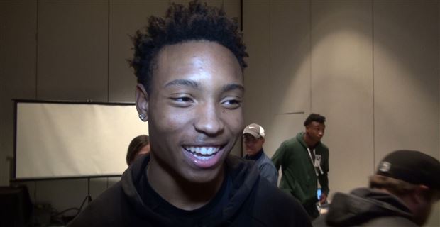 Watch: 4-star WR Marcus Washington Connecting with Harbaugh