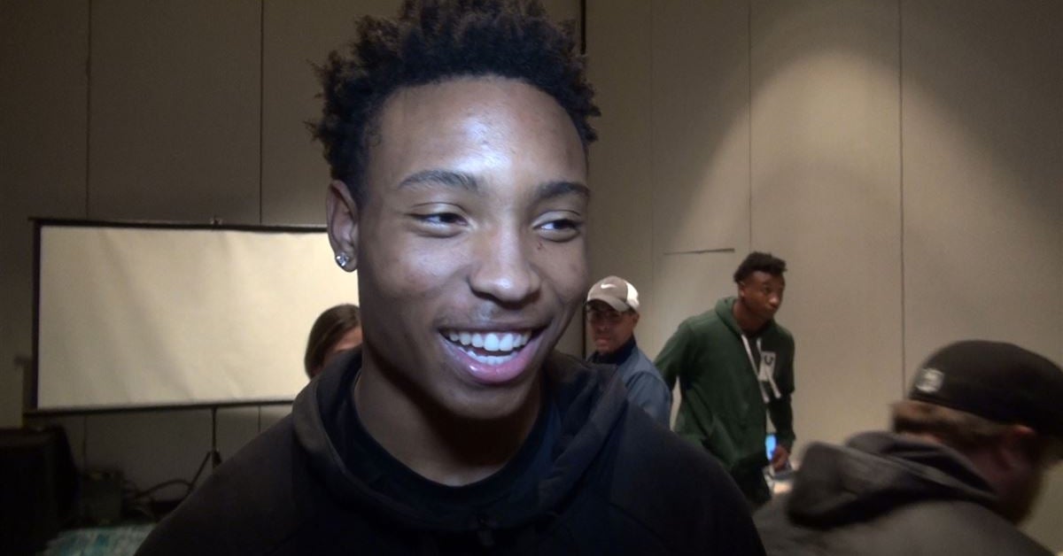 Watch: 4-star WR Marcus Washington Connecting with Harbaugh