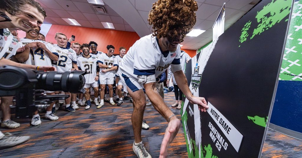 Irish at the Mic: Notre Dame Lacrosse Reacts to NCAA Semi-Finals Win ...