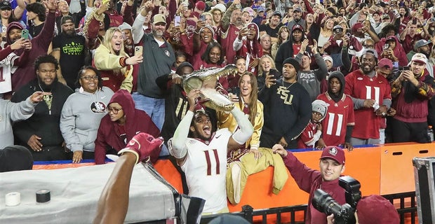 Photo Gallery: Postgame celebration as the Seminoles raise the Gator ...