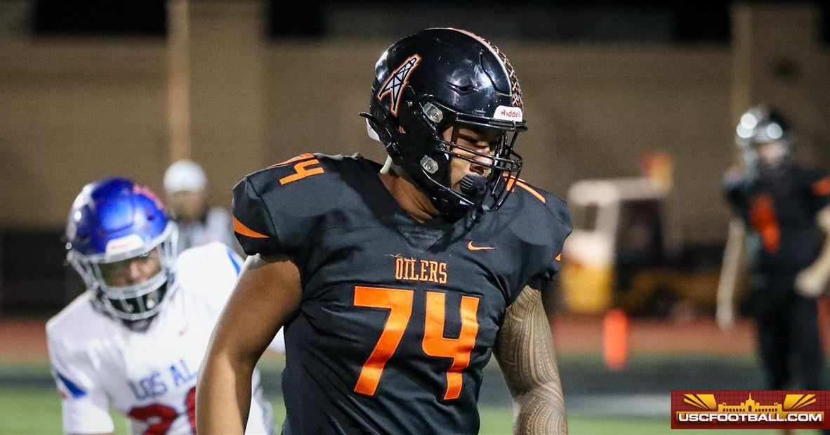 WATCH: Huntington Beach (Calif.) offensive tackle and USC commit Justin ...