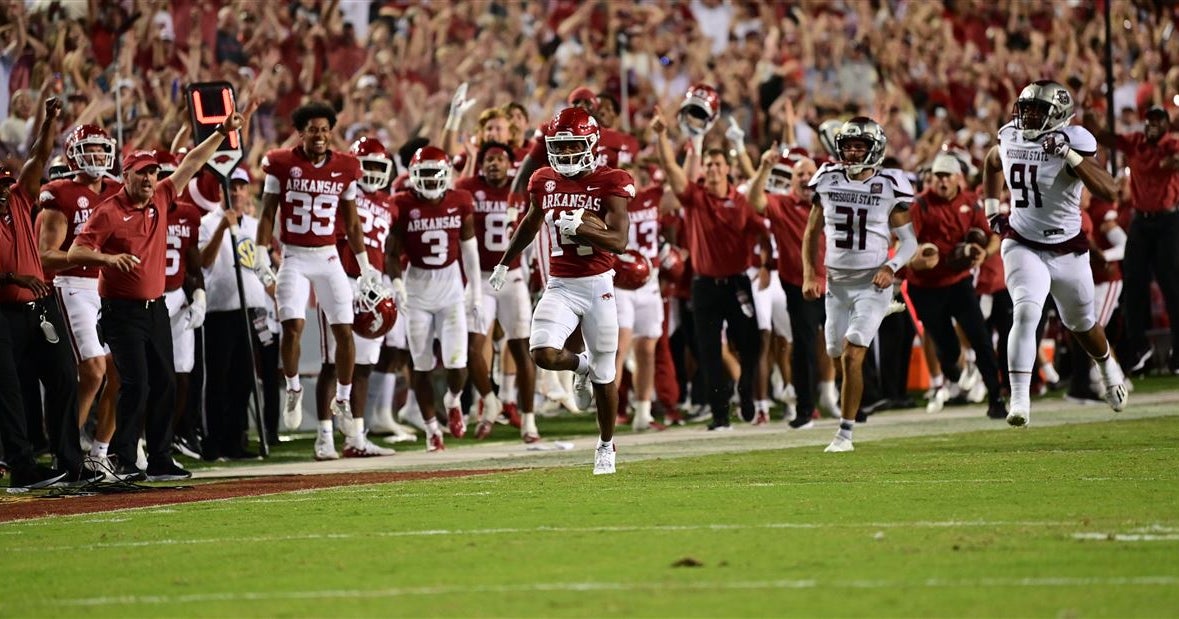 Bryce Stephens provides game-changing punt return in Arkansas win