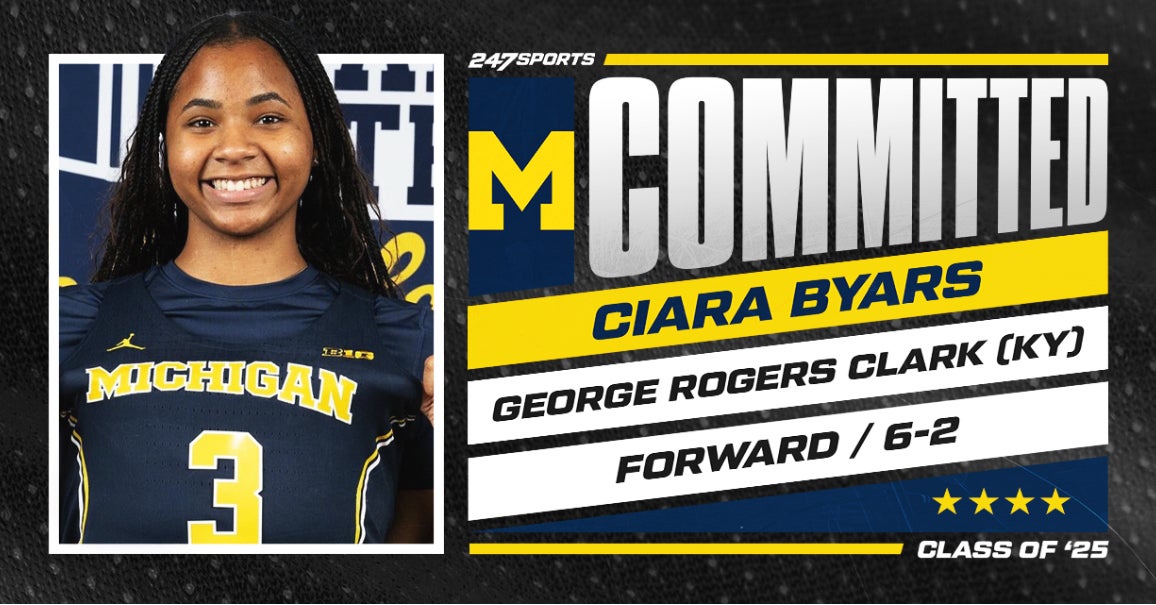 2025 four-star forward Ciara Byars commits to Michigan