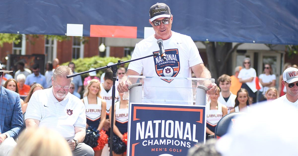 WATCH: Auburn men's golf celebrates second national championship at ...