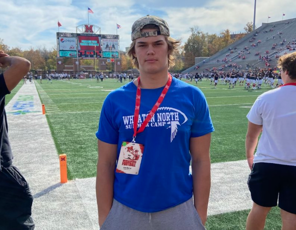 DL Joe Barna has two officials set