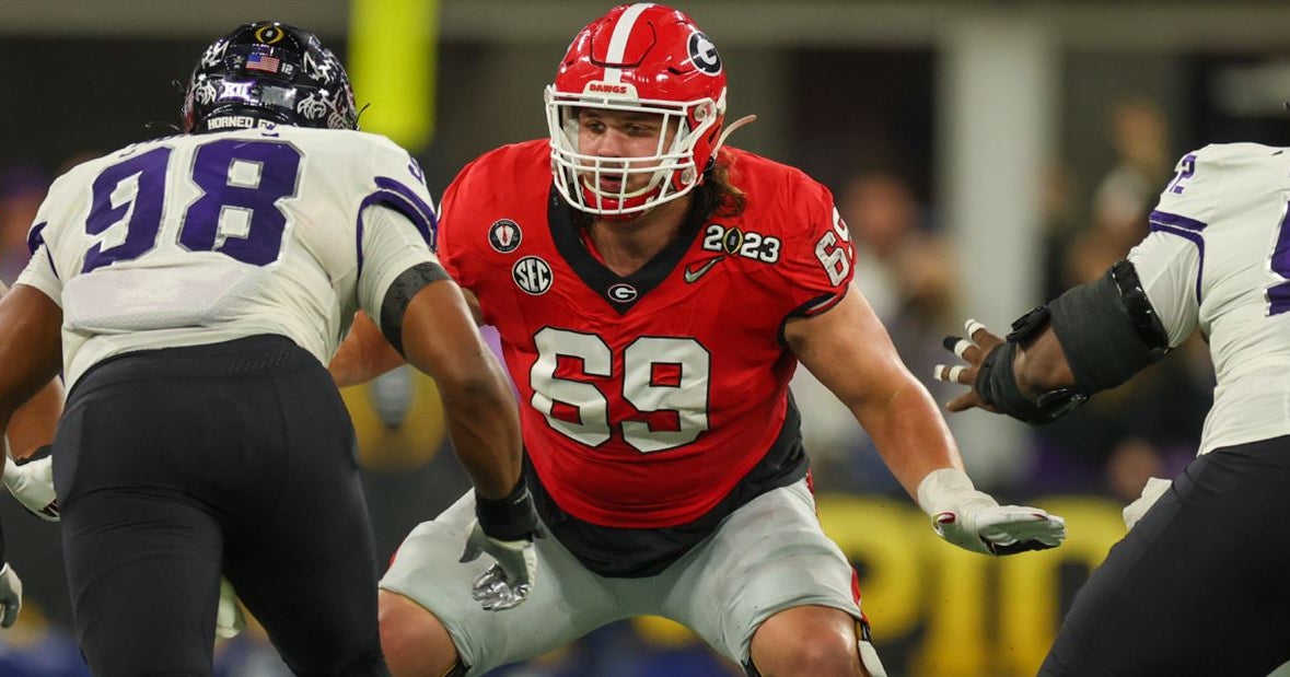 Georgia football's Tate Ratledge named CFB's No. 7 returning interior ...