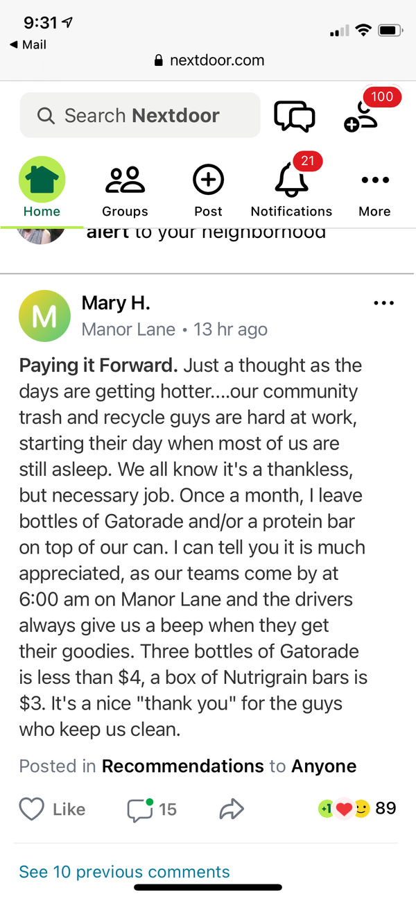 Favorite Nextdoor posts/characters