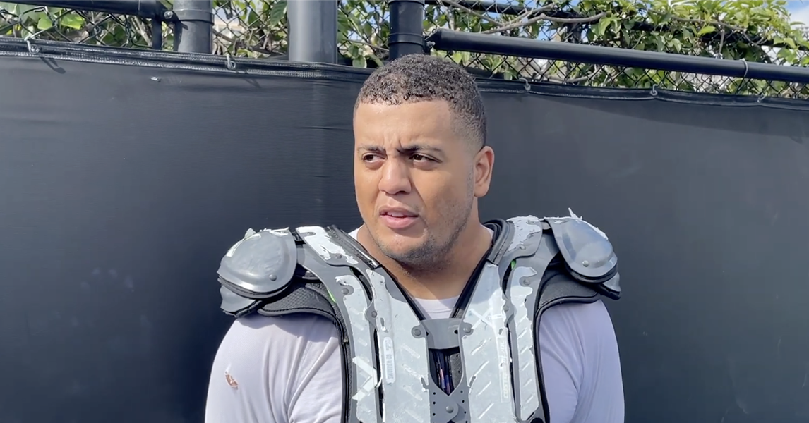 UCLA DL Keanu Williams talks Ohio State lessons, scouts Washington