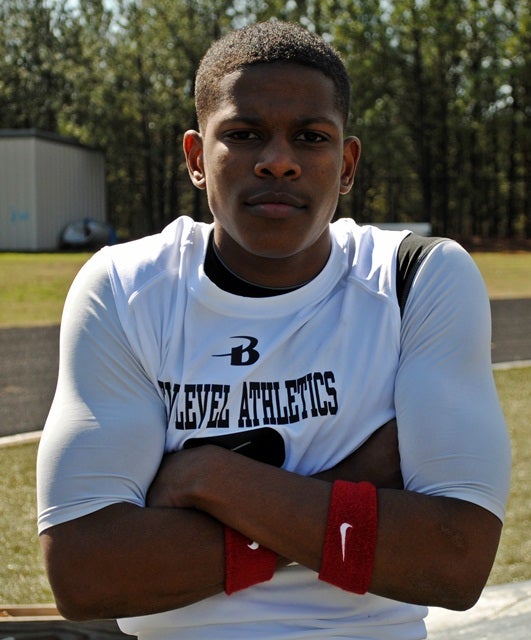 Jenkins examining the field