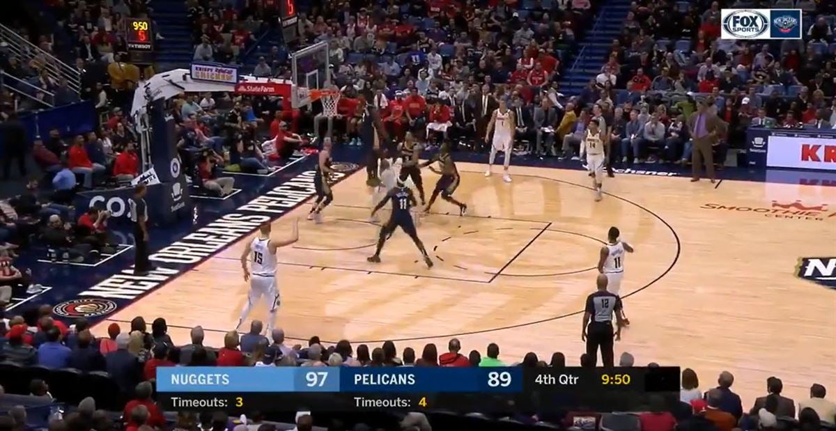 Zion Williamson swats layup into the sixth row