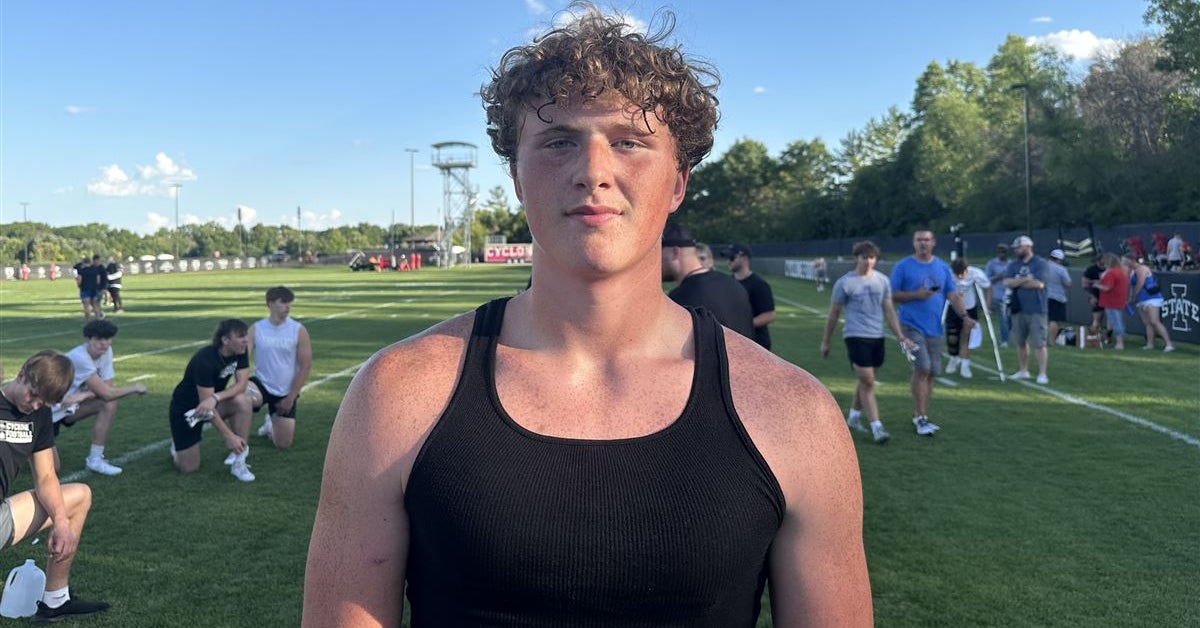 2027 in-state TE Luke Brewer stands out at Iowa State camp