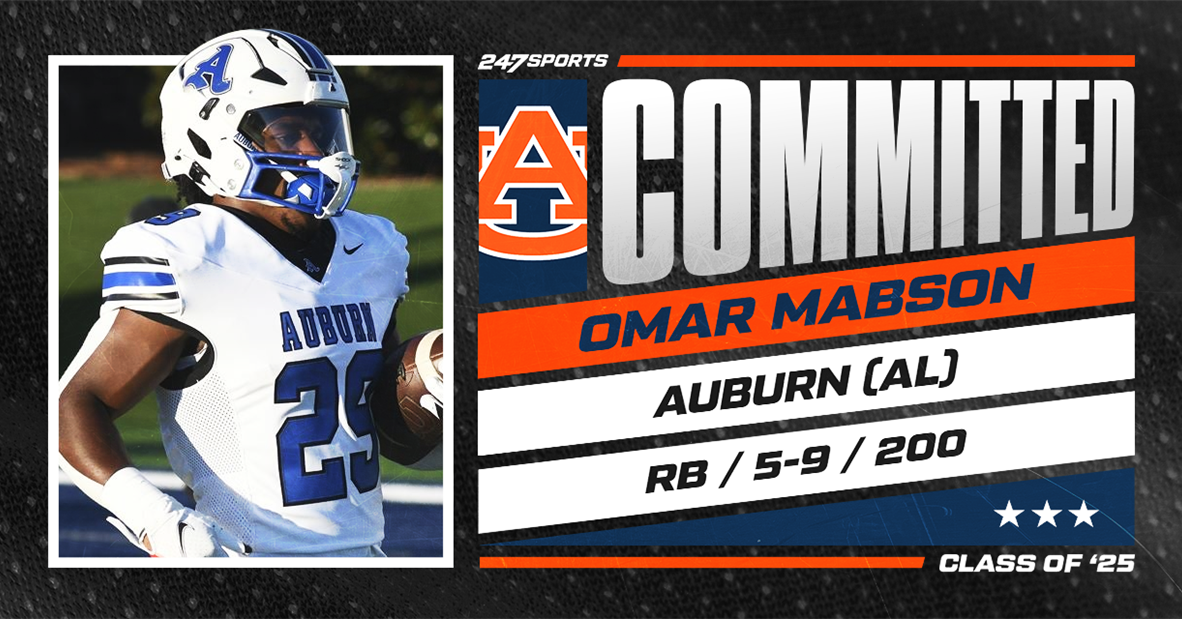 Auburn gets late 2025 commitment from Auburn High RB Omar Mabson