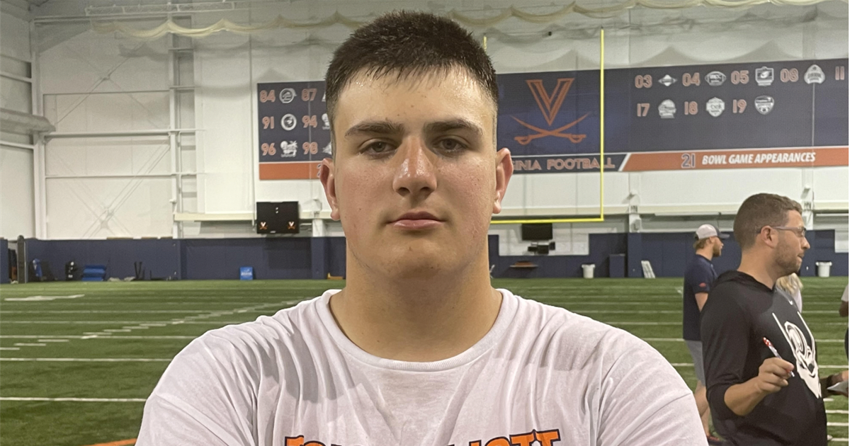 In-state OL Mason Wade reacts to offer from Virginia