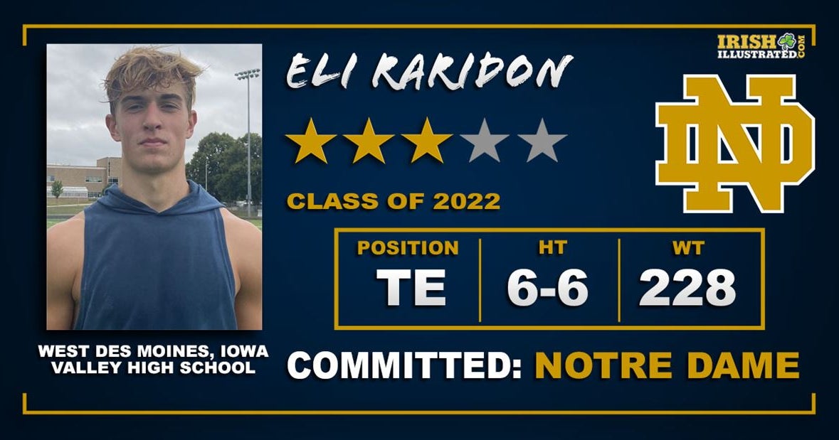 Tight End Eli Raridon In-Depth on Notre Dame Commitment