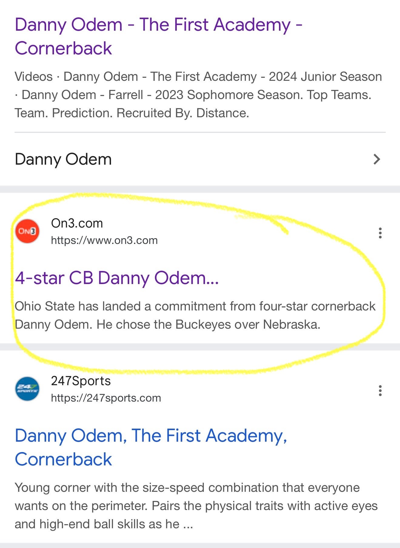 Danny Odem?