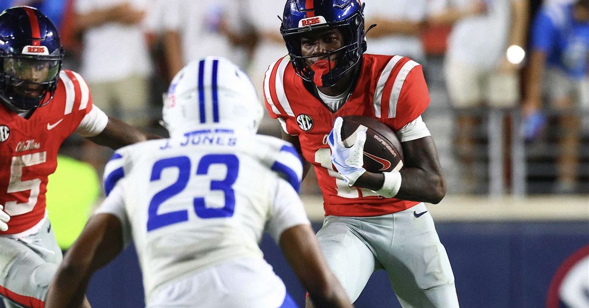 Deuce Alexander’s speed adds extra element to Ole Miss offense