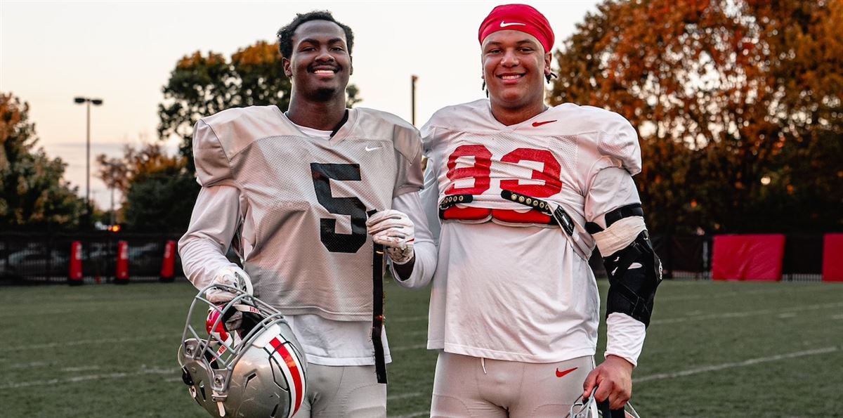 Ohio State's Joshua Mickens has his black stripe removed