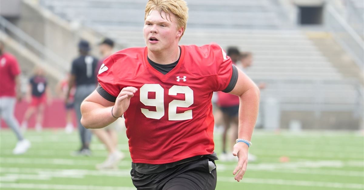 Wisconsin evaluates in-state OL Griffin Rousseau at camp