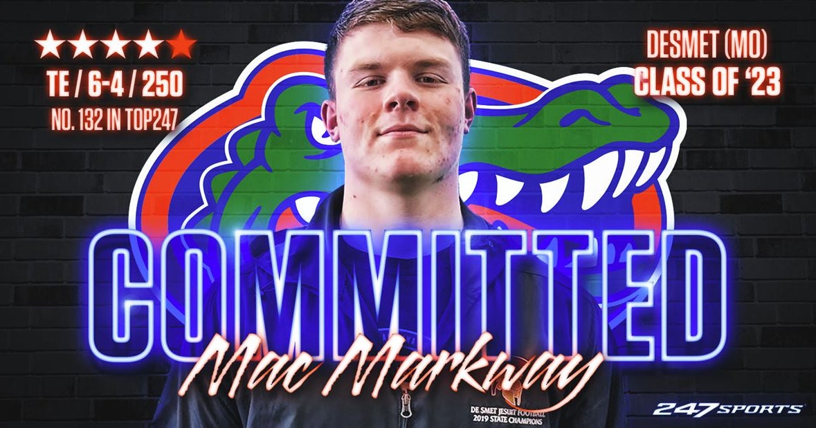 Top247 TE Mac Markway commits to Florida