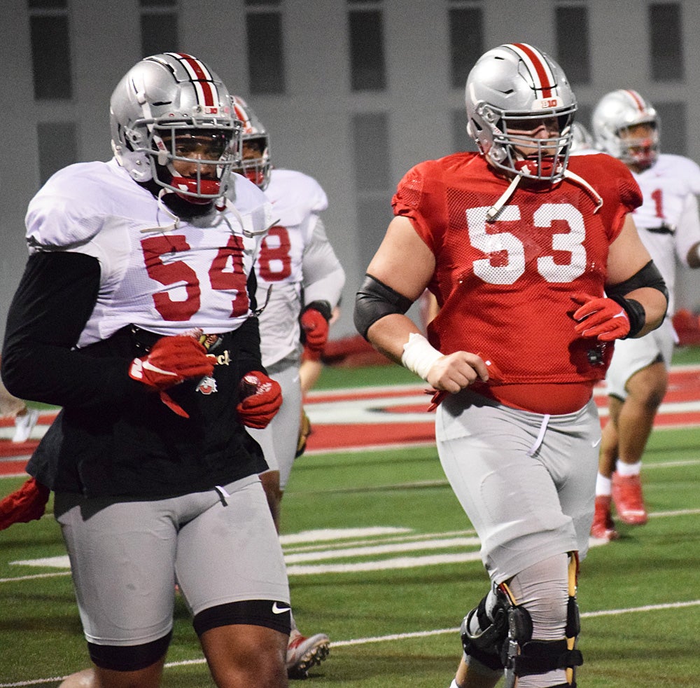 Sights and Sounds: Buckeyes back on practice field for first day in pads