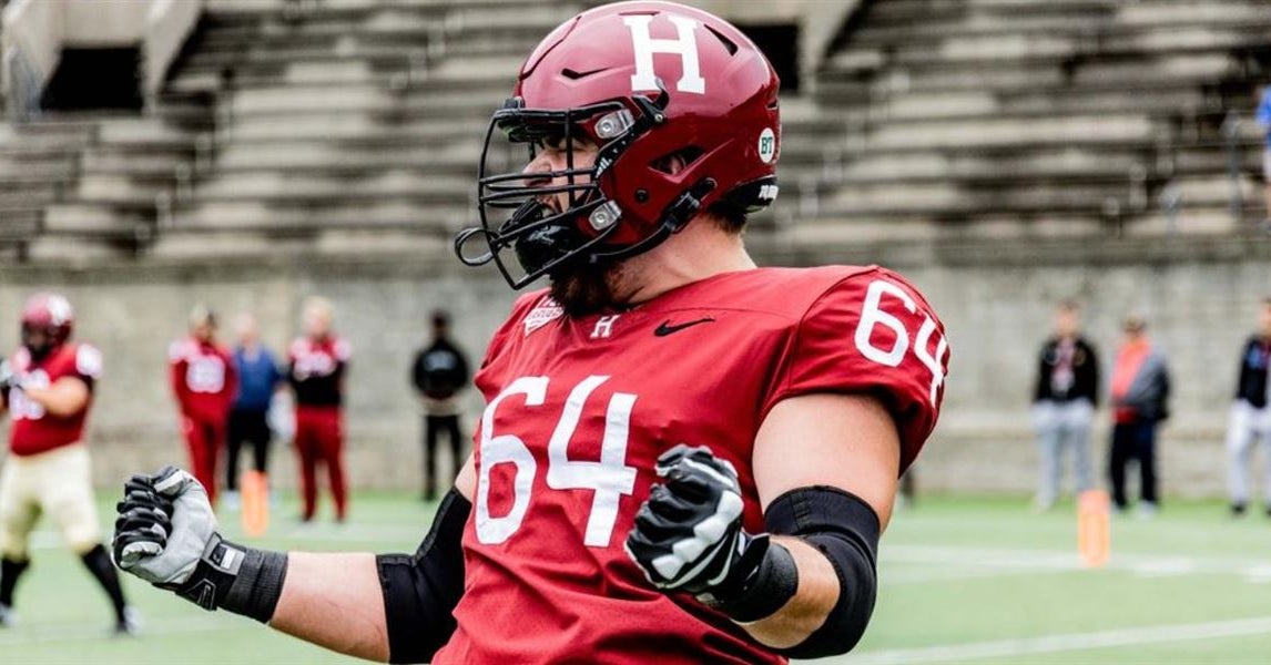Harvard OL transfer Jacob Rizy sets official visit, details recruitment
