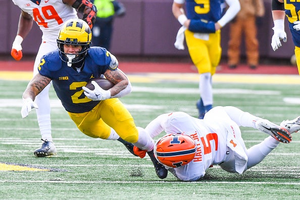 Michigan survives Illinois as conversation shifts to Blake Corum injury ...