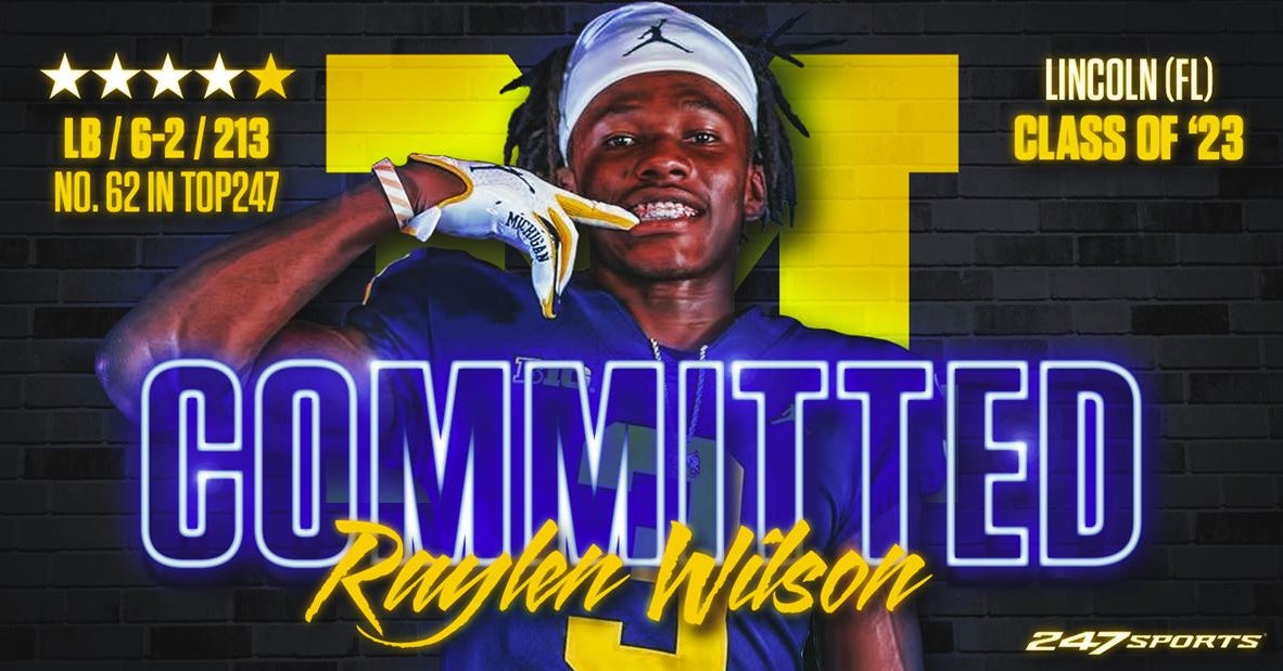 Top247 LB Raylen Wilson commits to Michigan: "I want to be part of that ...