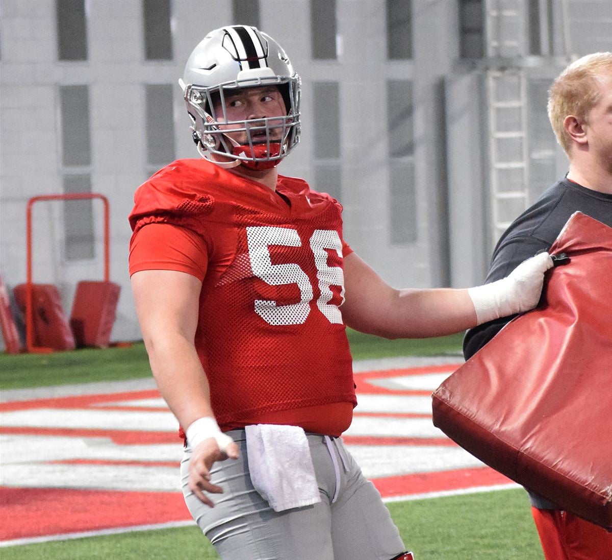 Sights and Sounds: Freshmen, transfers take field for first time at ...
