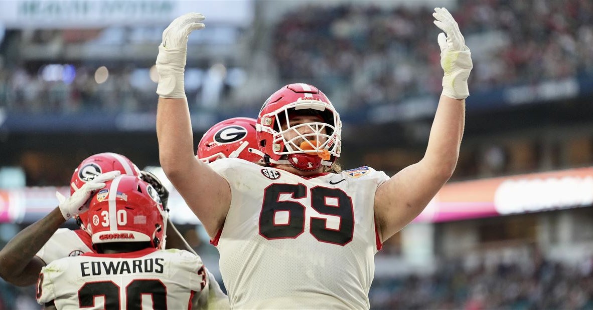 Injury status of Georgia offensive lineman Tate Ratledge revealed