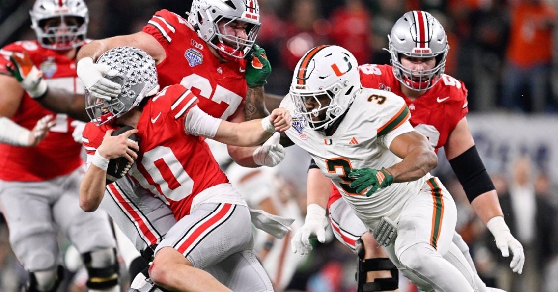 Miami (Fla.) uses physicality to bounce defending champion Ohio State ...