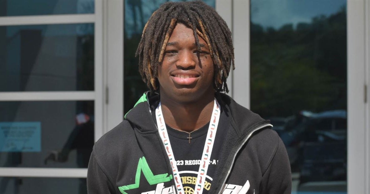 Georgia commit Top247 SAF Demello Jones visited Miami on Thursday