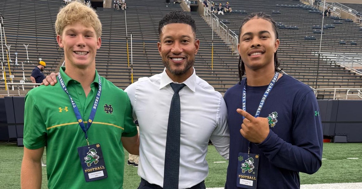 Top 2028 WR Kellen Miller Wow'd By Notre Dame Atmosphere