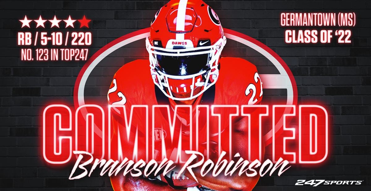 UGA lands a pledge from Top247 RB Branson Robinson